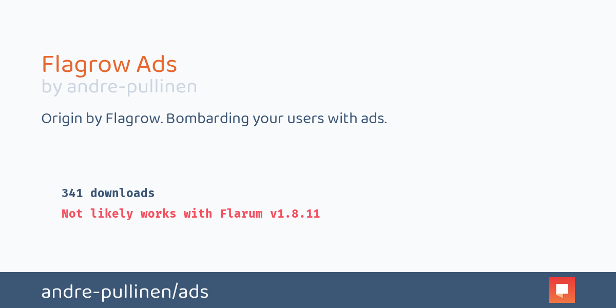 Flagrow Ads by andre-pullinen - Flarum