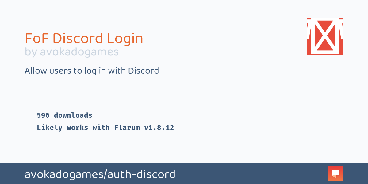 FoF Discord Login by avokadogames - Flarum