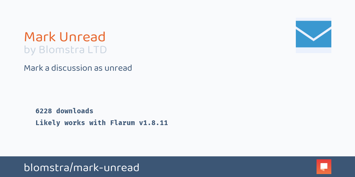 Mark Unread by Blomstra LTD - Flarum