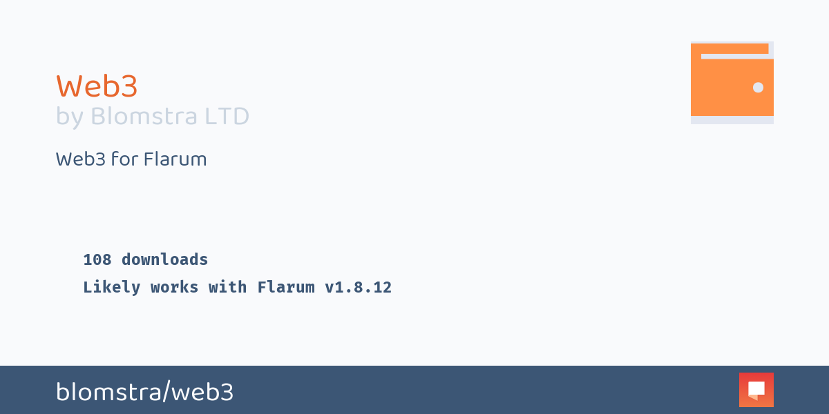 Web3 by Blomstra LTD - Flarum
