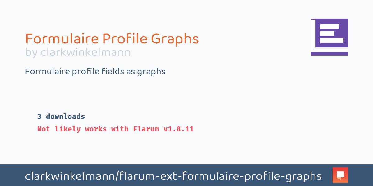 Formulaire Profile Graphs by clarkwinkelmann - Flarum
