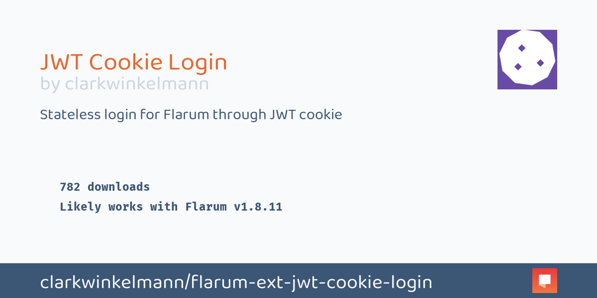 JWT Cookie Login by clarkwinkelmann - Flarum