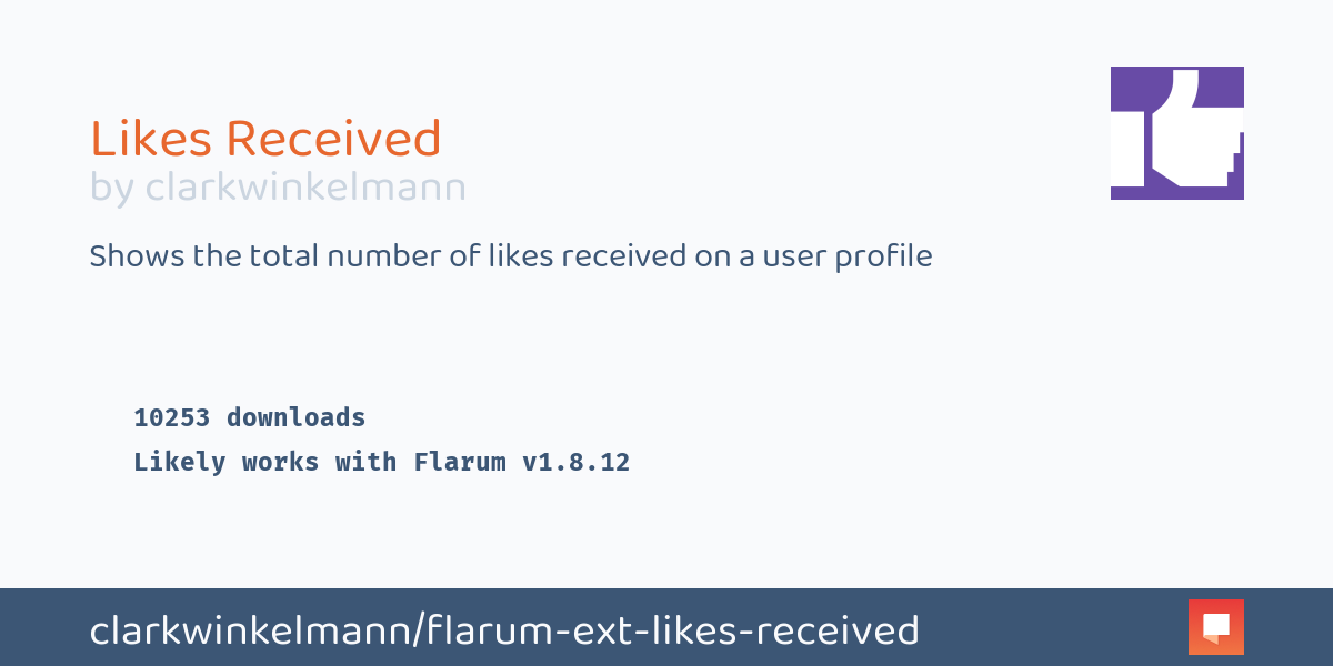 Likes Received by clarkwinkelmann - Flarum