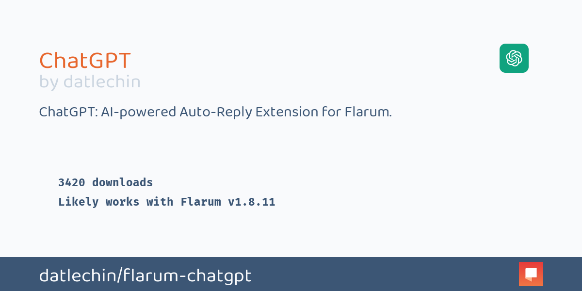 ChatGPT by datlechin - Flarum