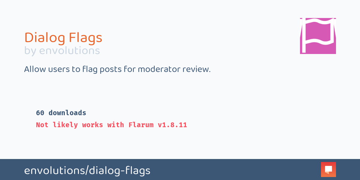 Dialog Flags by envolutions - Flarum