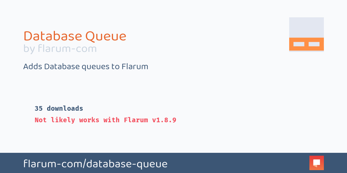 Database Queue by flarum-com - Flarum