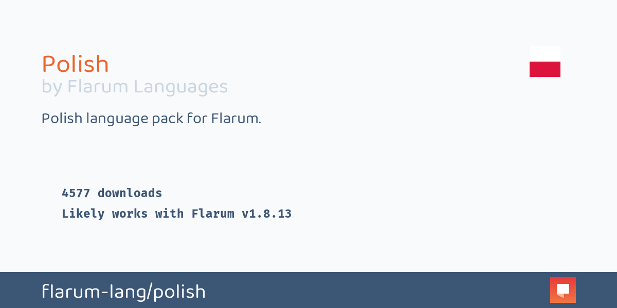 Polish by Flarum Languages - Flarum