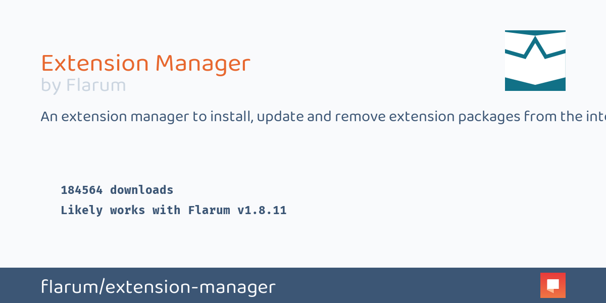 Extension Manager by Flarum - Flarum