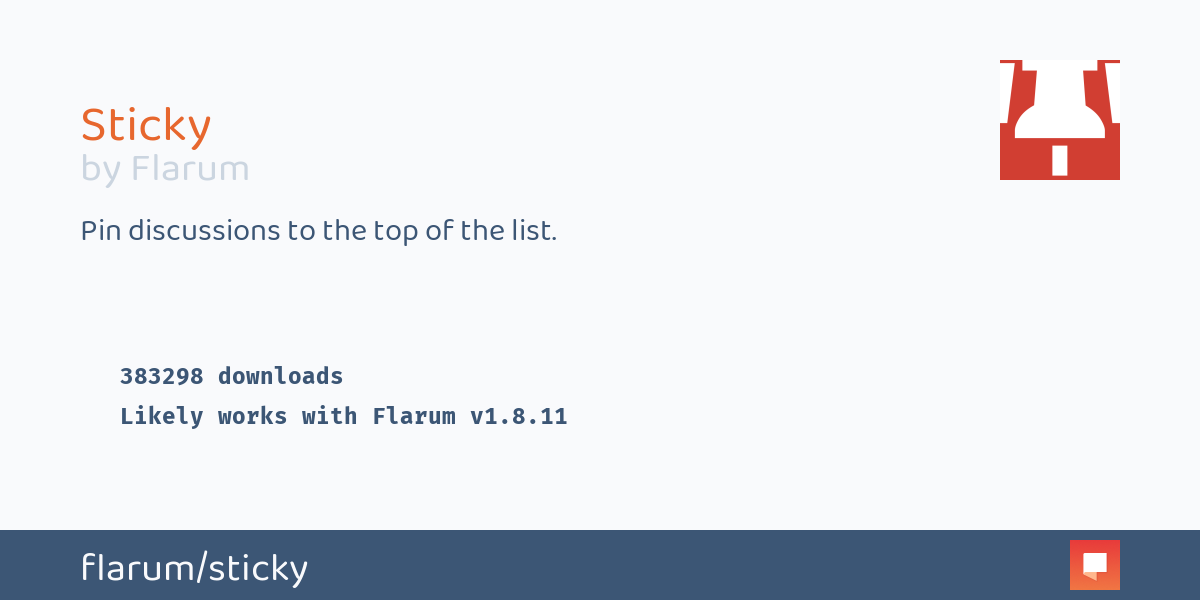 Sticky by Flarum - Flarum