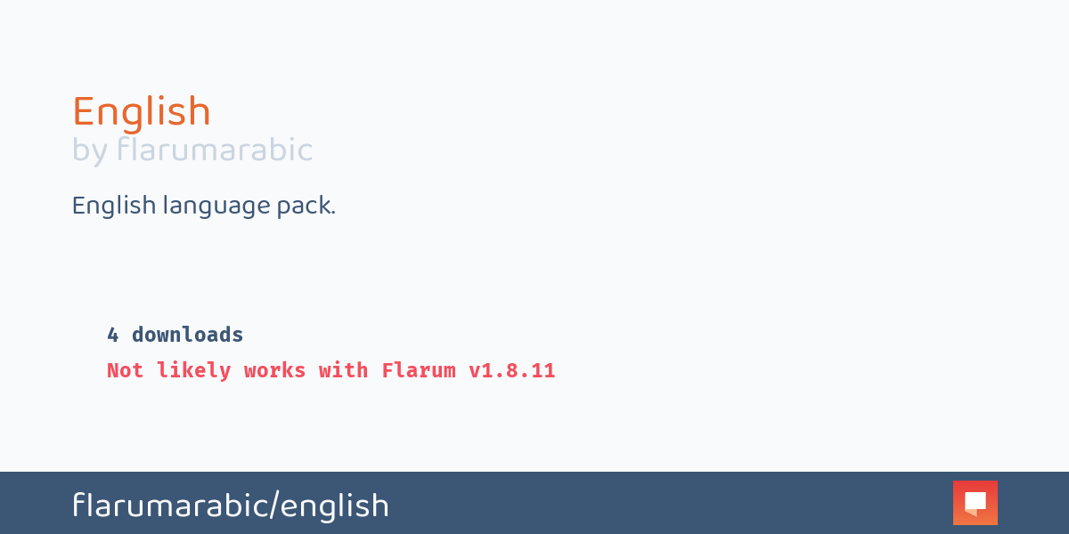 English by flarumarabic - Flarum