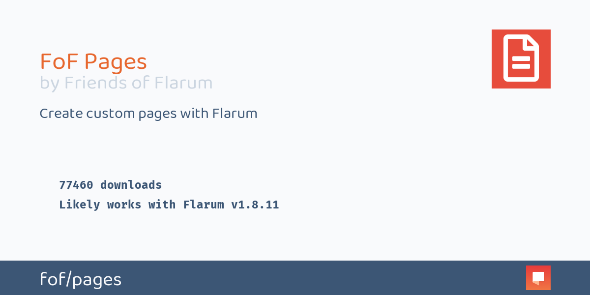 FoF Pages by Friends of Flarum - Flarum