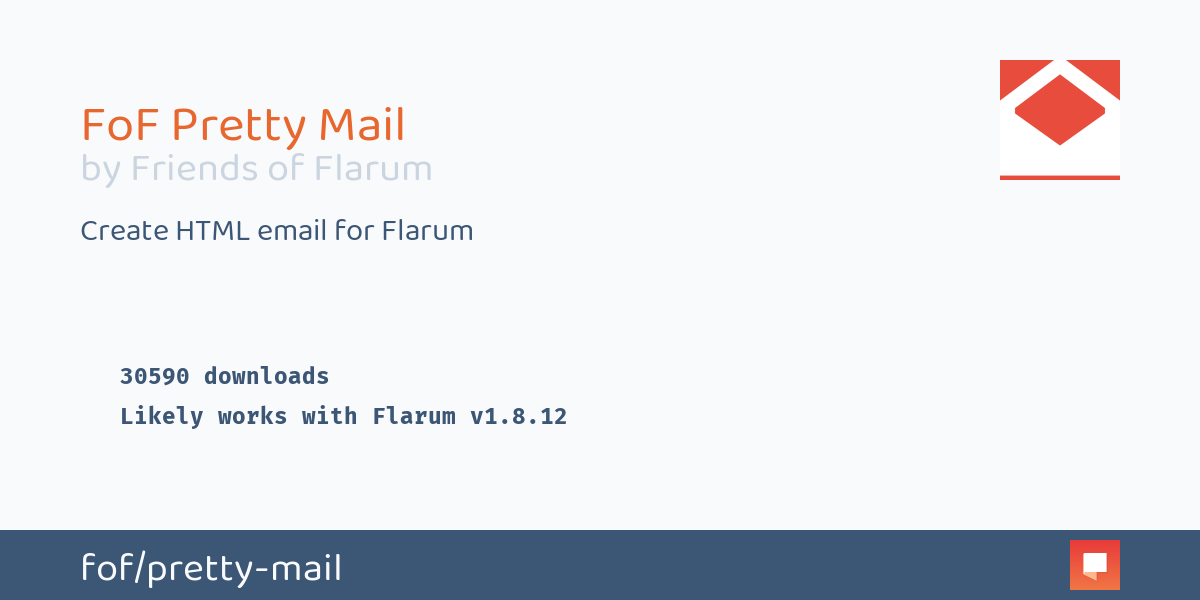 FoF Pretty Mail by Friends of Flarum - Flarum