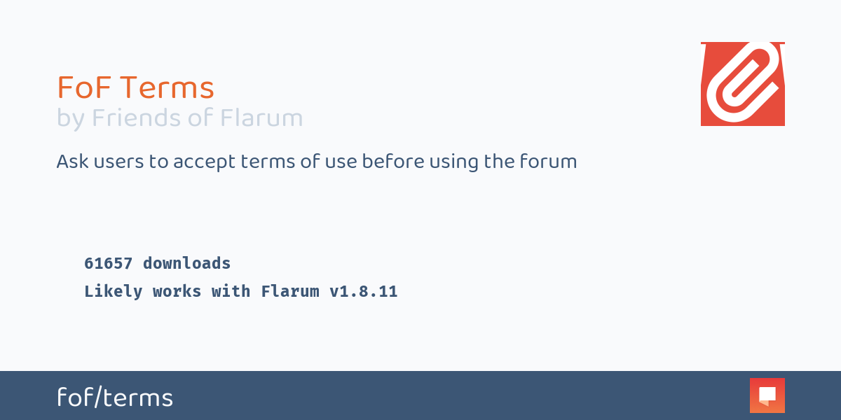FoF Terms by Friends of Flarum - Flarum