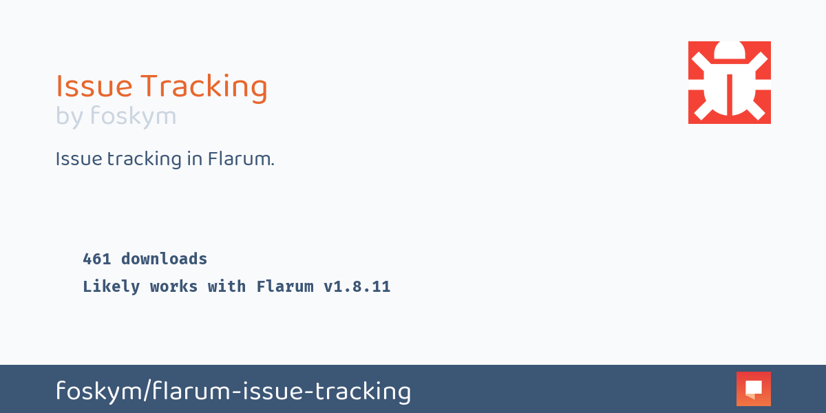 Issue Tracking by foskym - Flarum