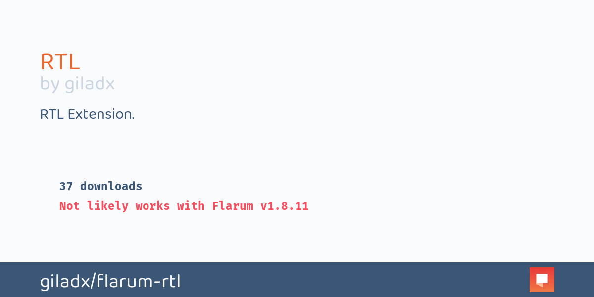 RTL by giladx - Flarum