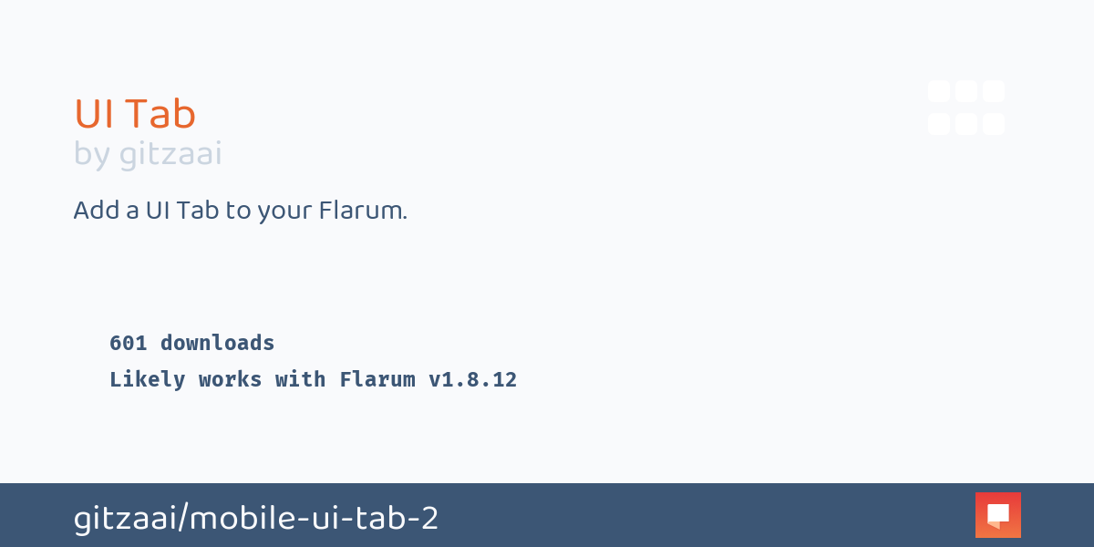 UI Tab by gitzaai - Flarum