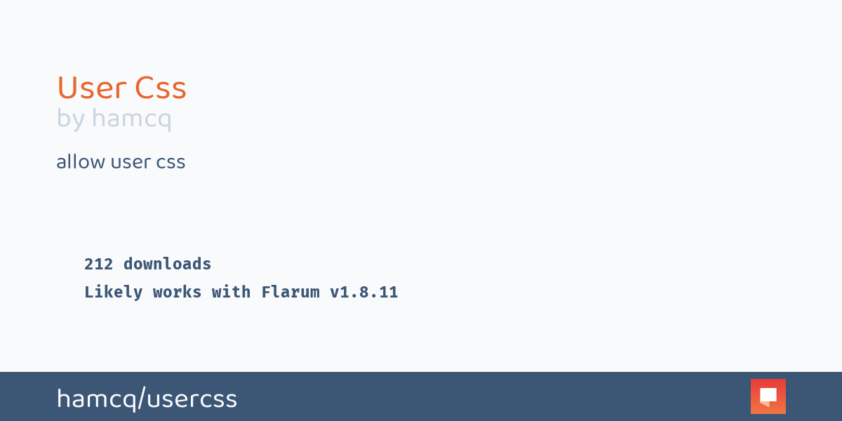 User Css by hamcq - Flarum