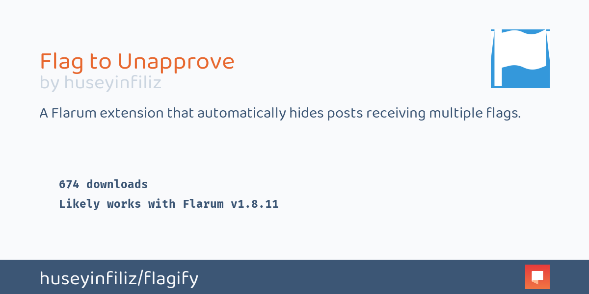 Flag to Unapprove by huseyinfiliz - Flarum