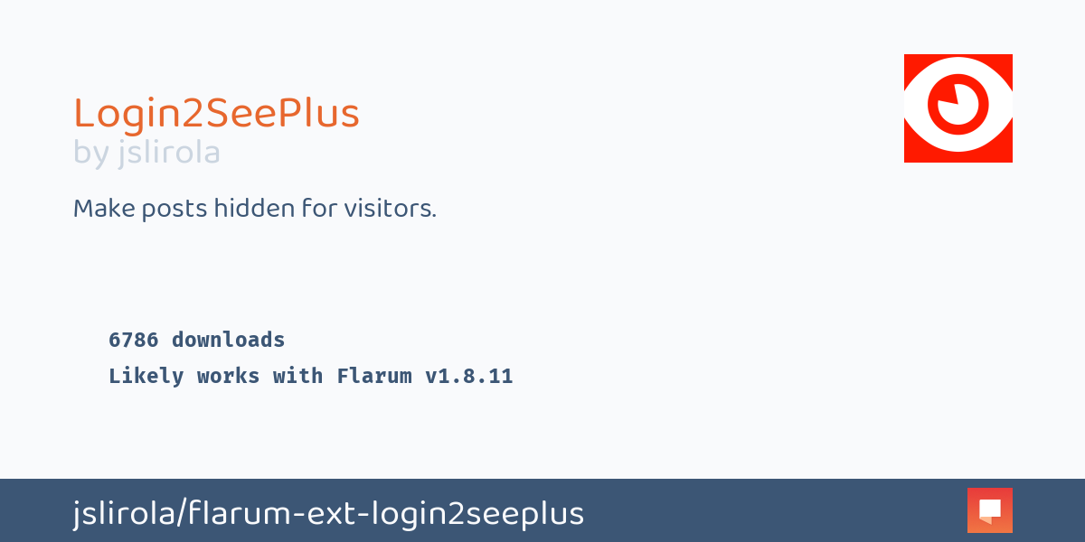 Login2SeePlus by jslirola - Flarum