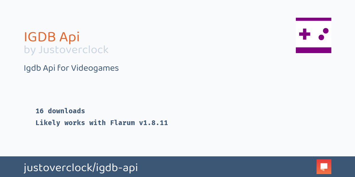 IGDB Api by Justoverclock - Flarum