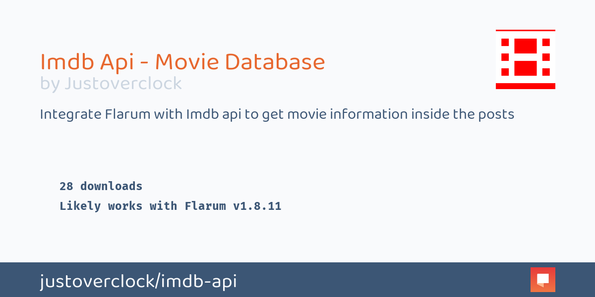 Imdb Api Movie Database By Justoverclock Flarum