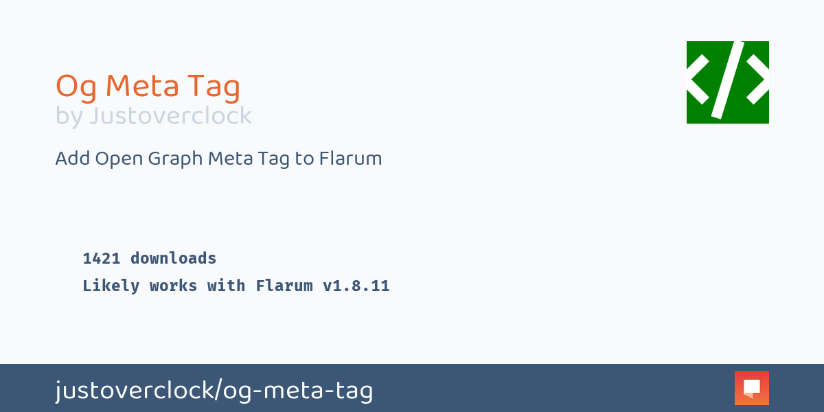Og Meta Tag by Justoverclock - Flarum