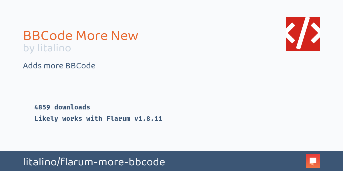 BBCode More New by litalino - Flarum