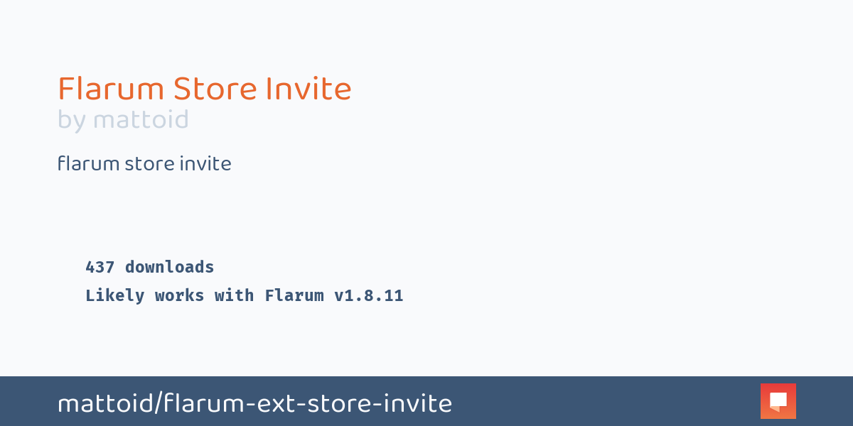Flarum Store Invite by mattoid - Flarum