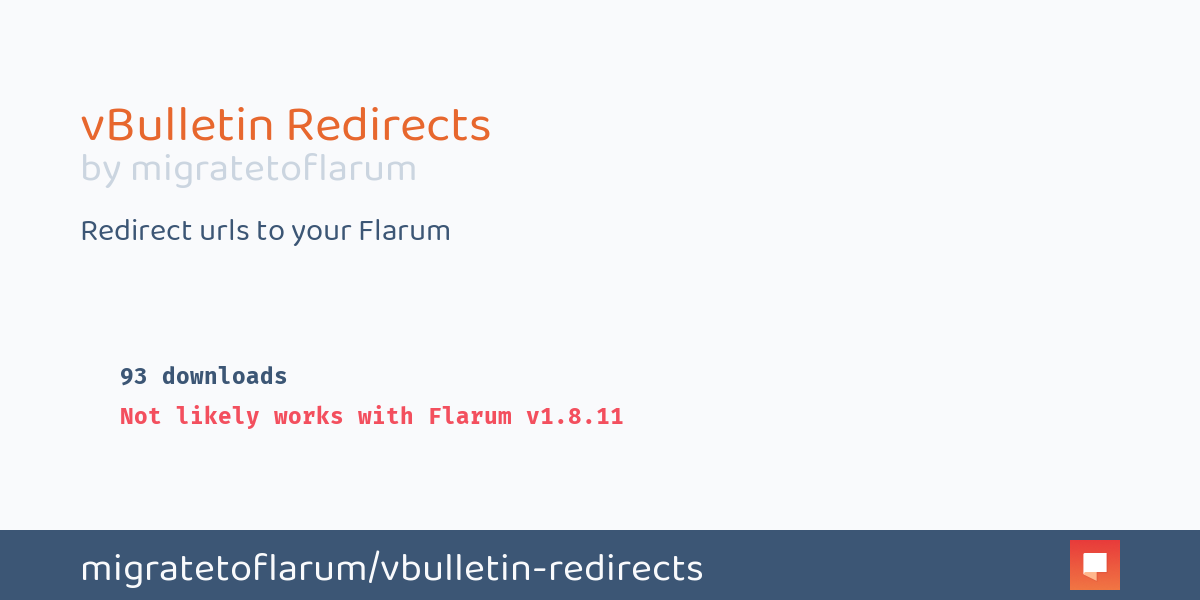 vBulletin Redirects by migratetoflarum - Flarum
