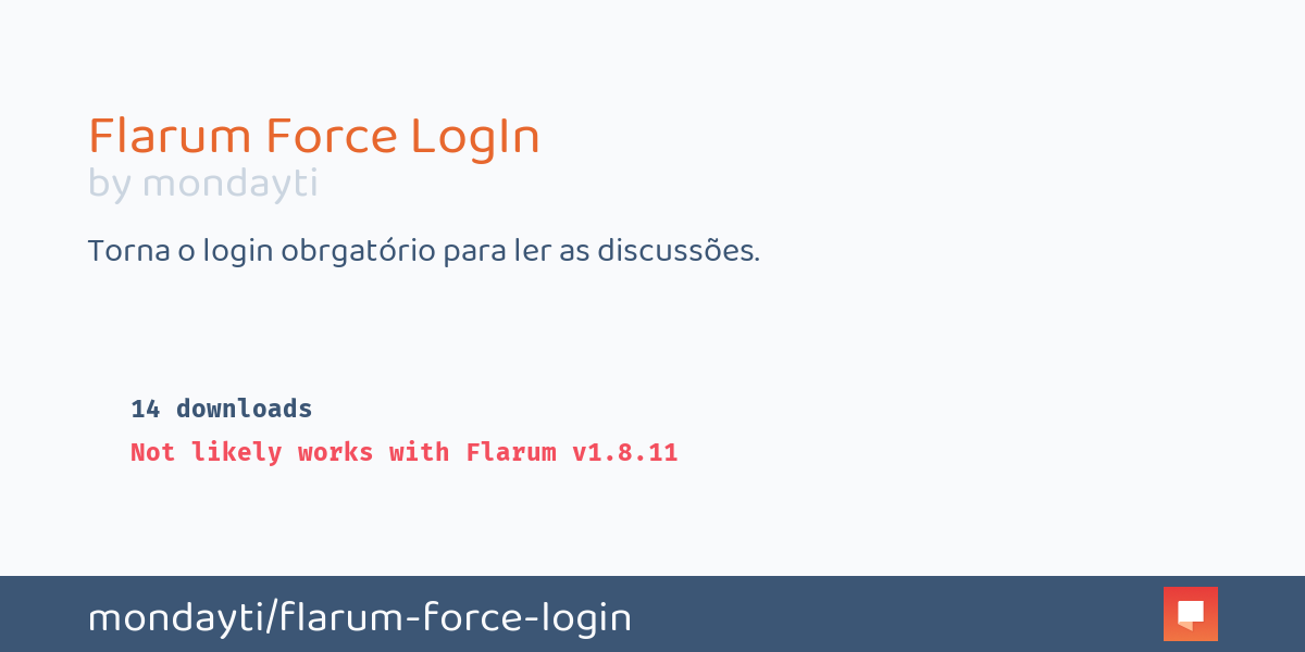 Flarum Force LogIn by mondayti - Flarum