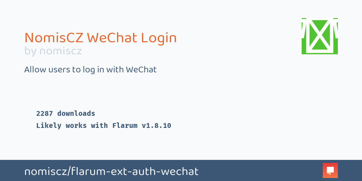 NomisCZ WeChat Login by nomiscz - Flarum NomisCZ WeChat Login by nomiscz - Flarum