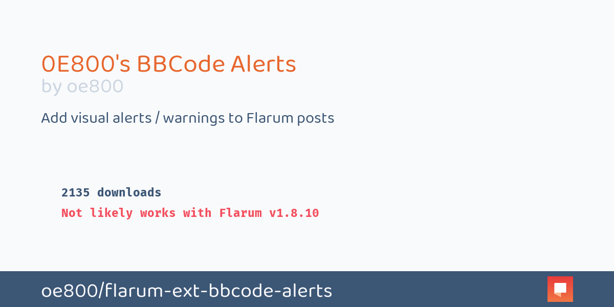0e800s Bbcode Alerts By Oe800 Flarum