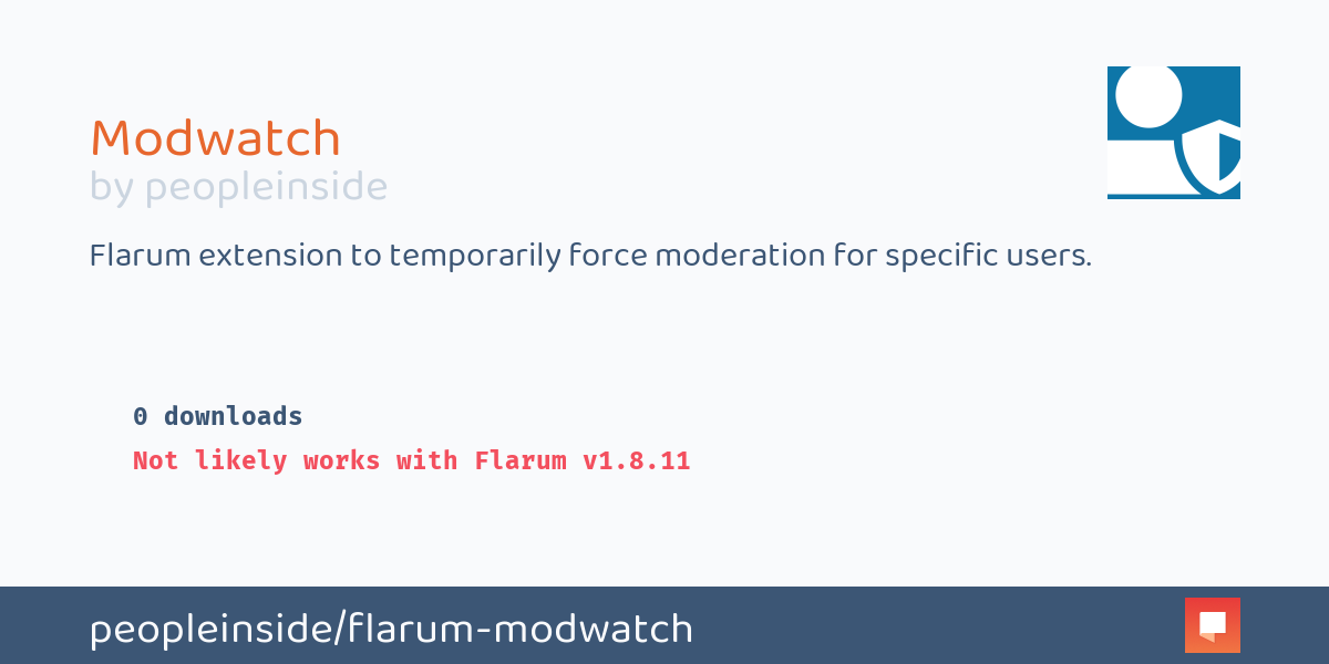 Modwatch by peopleinside - Flarum