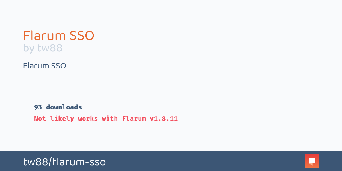 Flarum SSO by tw88 - Flarum