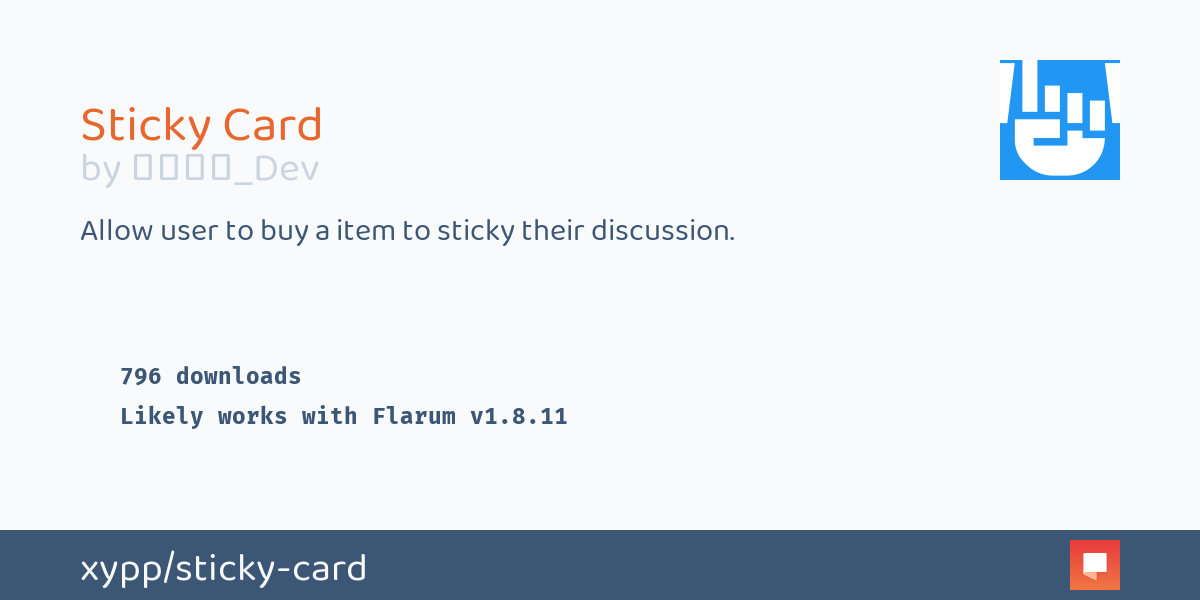 Sticky Card by 小鱼飘飘_Dev - Flarum