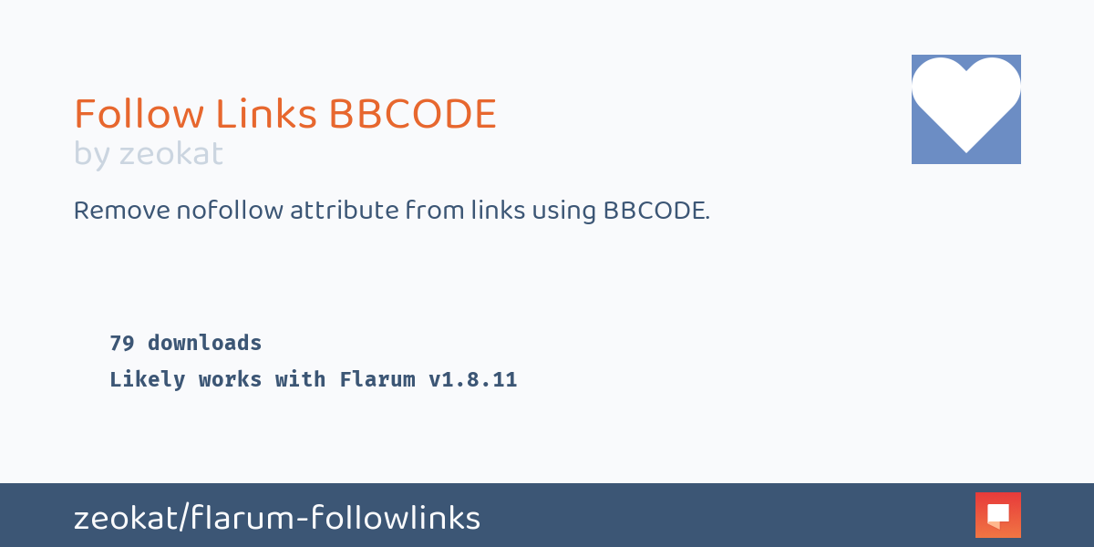 Follow Links BBCODE by zeokat - Flarum
