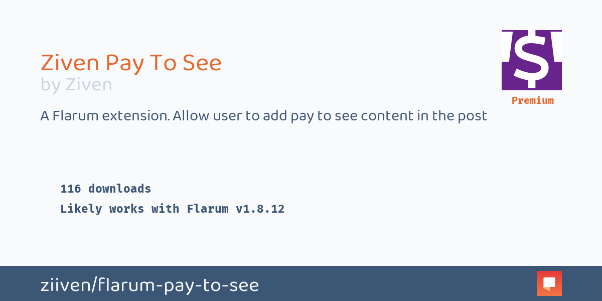 Ziven Pay To See by Ziven - Flarum