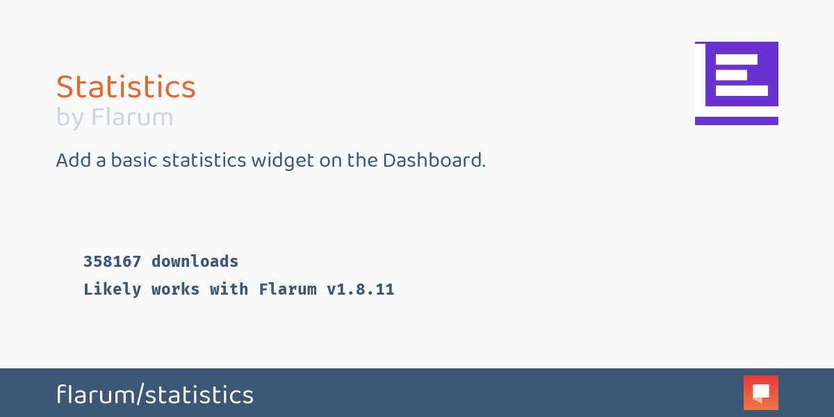 Statistics by Flarum - Flarum