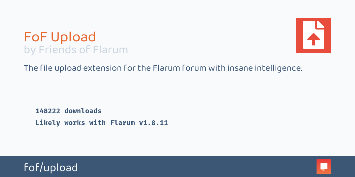 FoF Upload by Friends of Flarum - Flarum