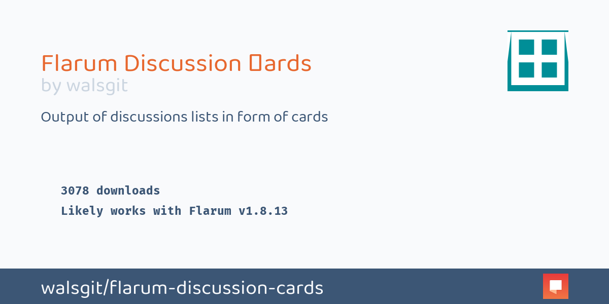 Flarum Discussion Сards by walsgit - Flarum